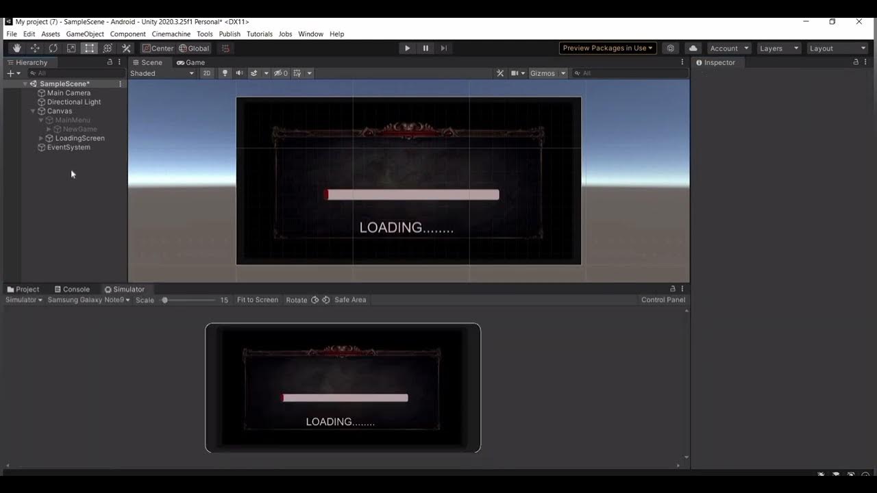 Unity Loading Screen - YouTube