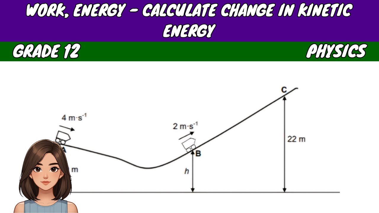 Work, Energy - Calculate Change in Kinetic Energy (Grade 12 Physics ...