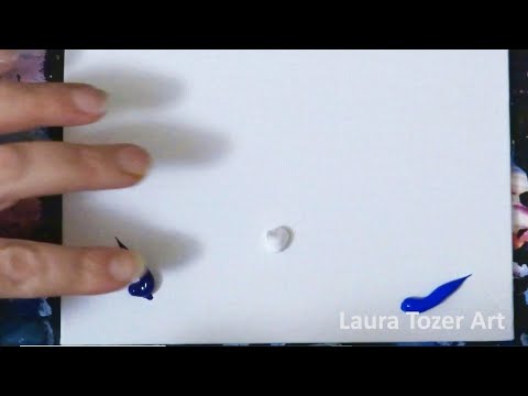 Dramatic Abstract Art / Finger Painting For Mindfulness #168 - YouTube