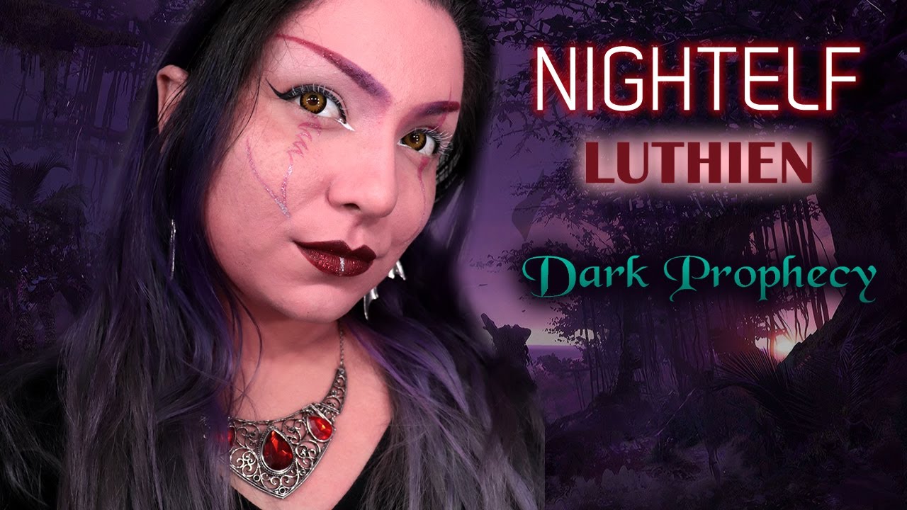Night Elf "Luthien" | Elfa de pele colorida | inspiração Dark Prophecy ...