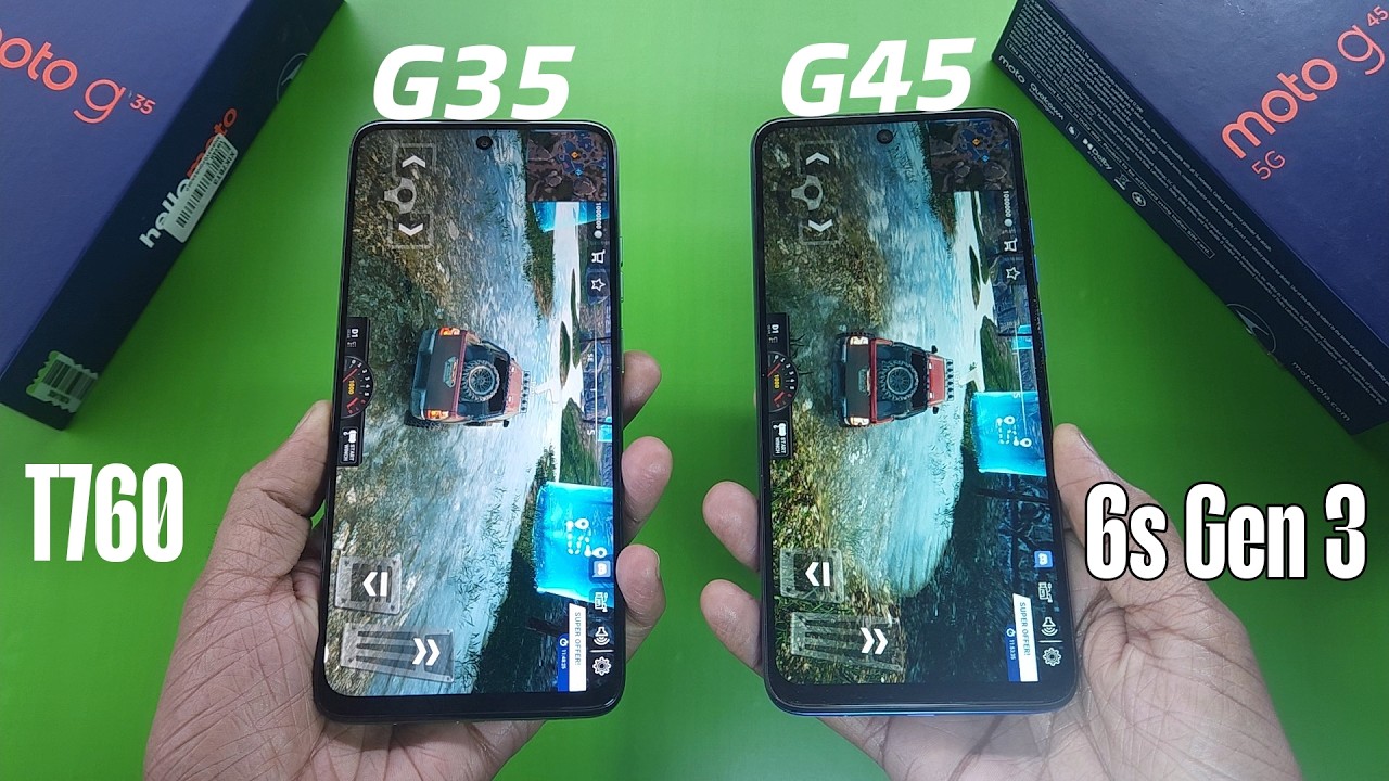 Moto G35 vs Moto G45 Speed Test with AnTutu, Gaming (T760 vs 6s Gen 3 ...