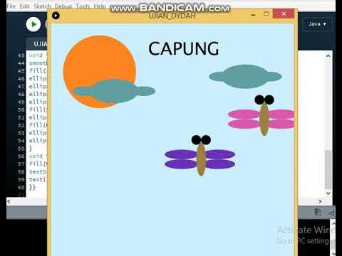 MEMBUAT ANIMASI BERGERAK MENGGUNAKAN APLIKASI PROCESSING #ujianprocessing_kloter1 - YouTube