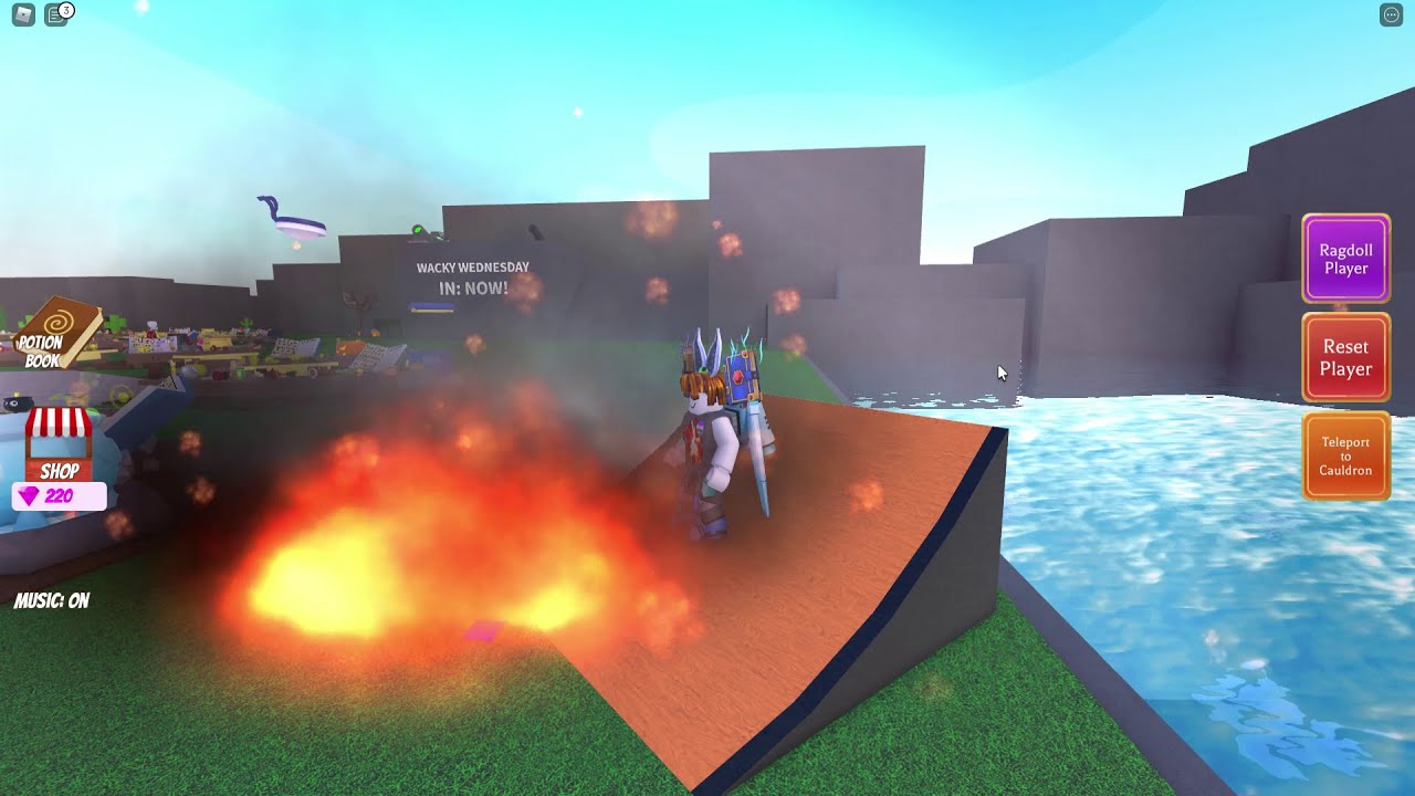 How-To Make Explosive-vomit potion in Roblox Wacky Wizards - YouTube