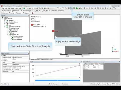 Performing an Axisymmetric Analysis in ANSYS Workbench from 2D Geometry ...