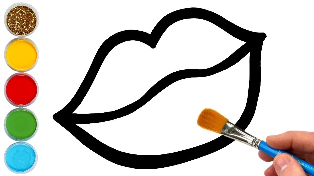 How to Draw Lip Together for kids | Painting, Drawing, Coloring Tips ...