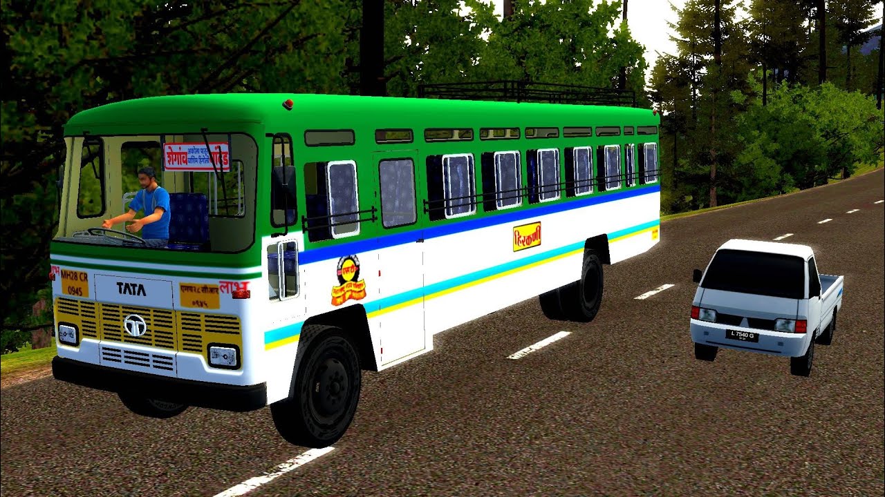 MSRTC HIRKANI Green BUS MOD & LIVERY DOWNLOAD BUSDID || शेगांव नांदेड ...