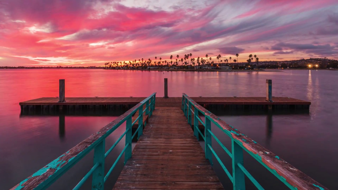 Mission Bay Sunset timelapse - YouTube