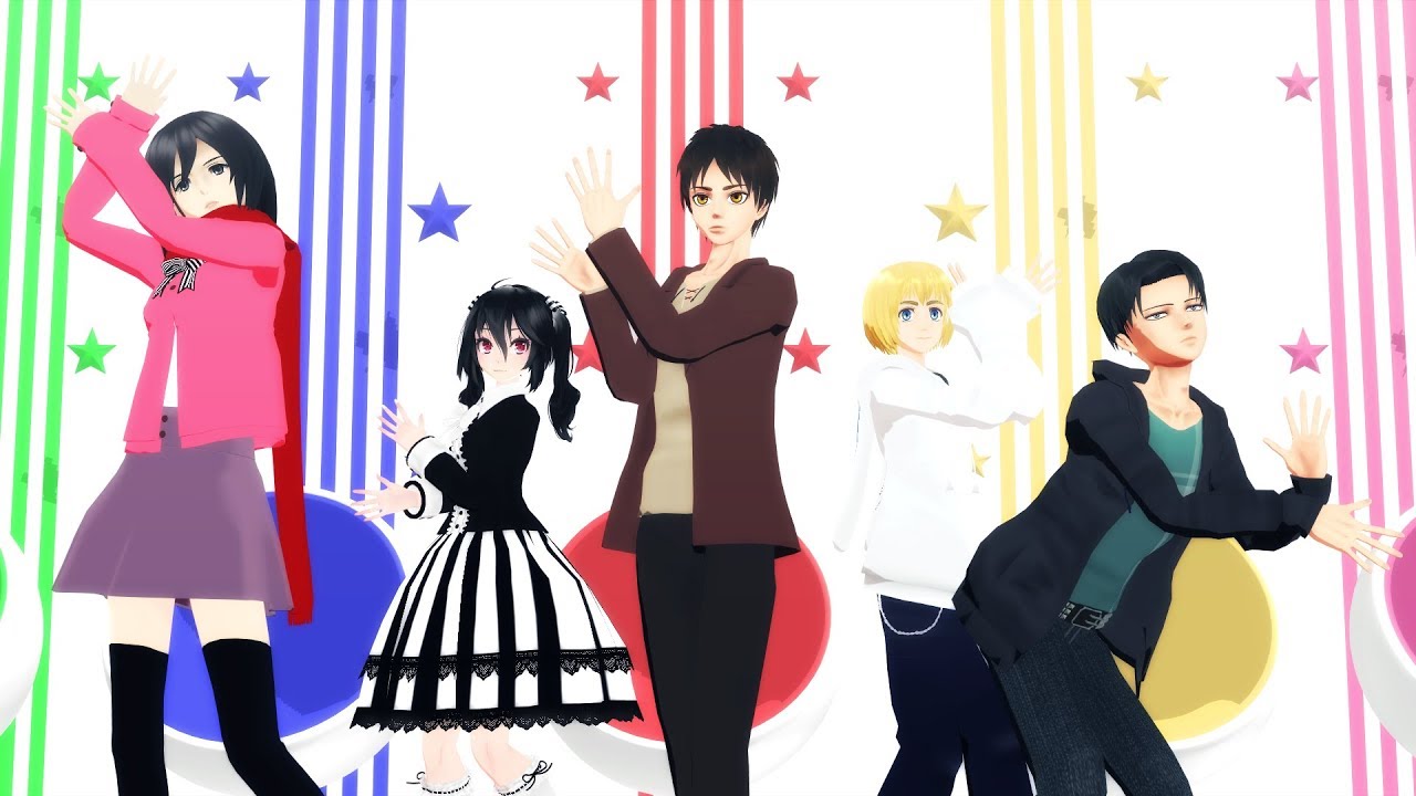 【進撃のMMD x OC】チャンバラジョニー Swordfighting Johnny - YouTube