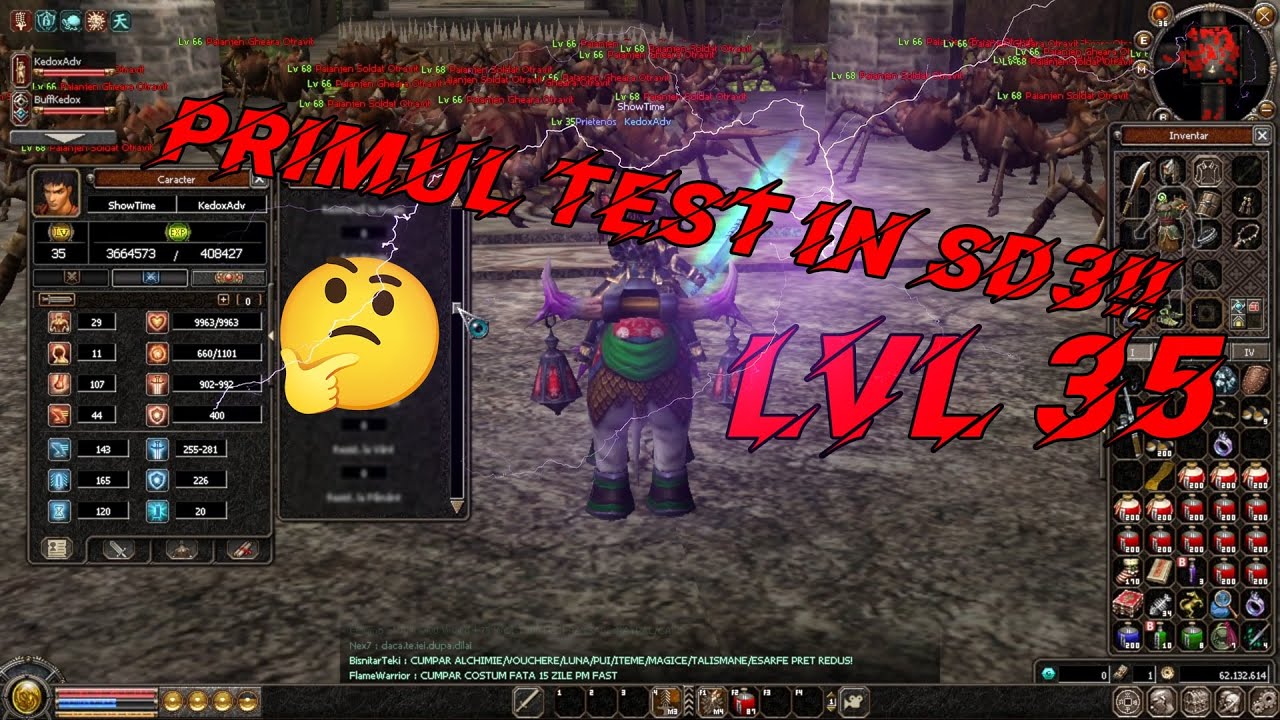 PRIMUL TEST IN SD3 LA LVL 35!!😈 | LEVELING | ALCHIMIE |Metin2.ro - YouTube