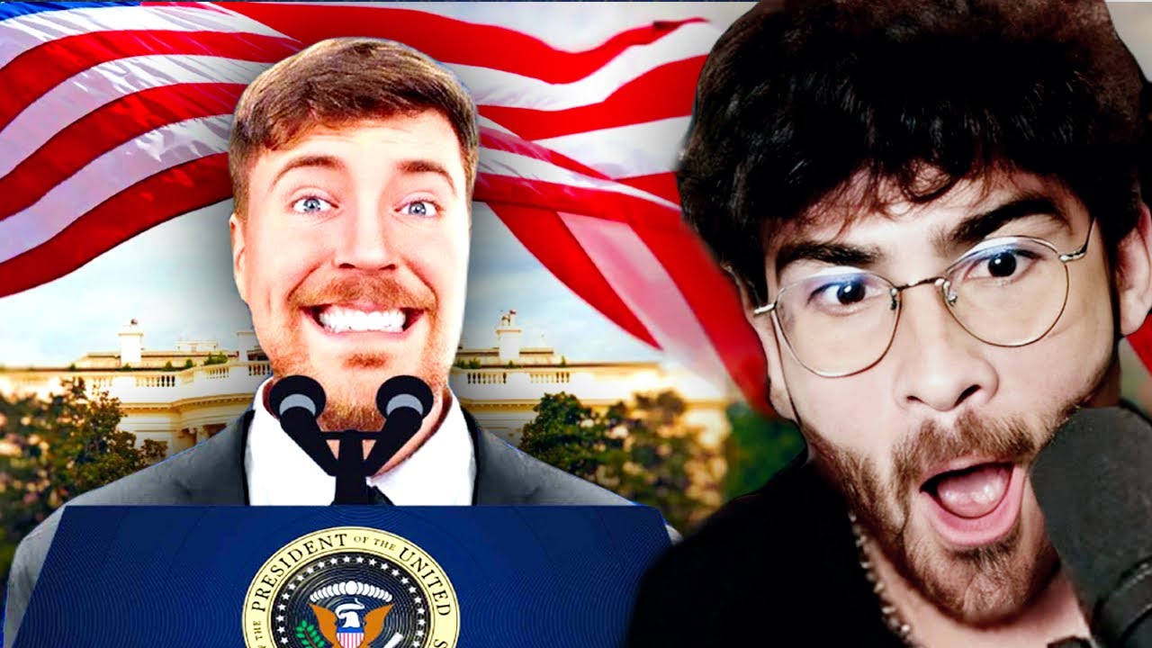 Mr Beast Announces His Run for President! | Hasanabi reacts - YouTube