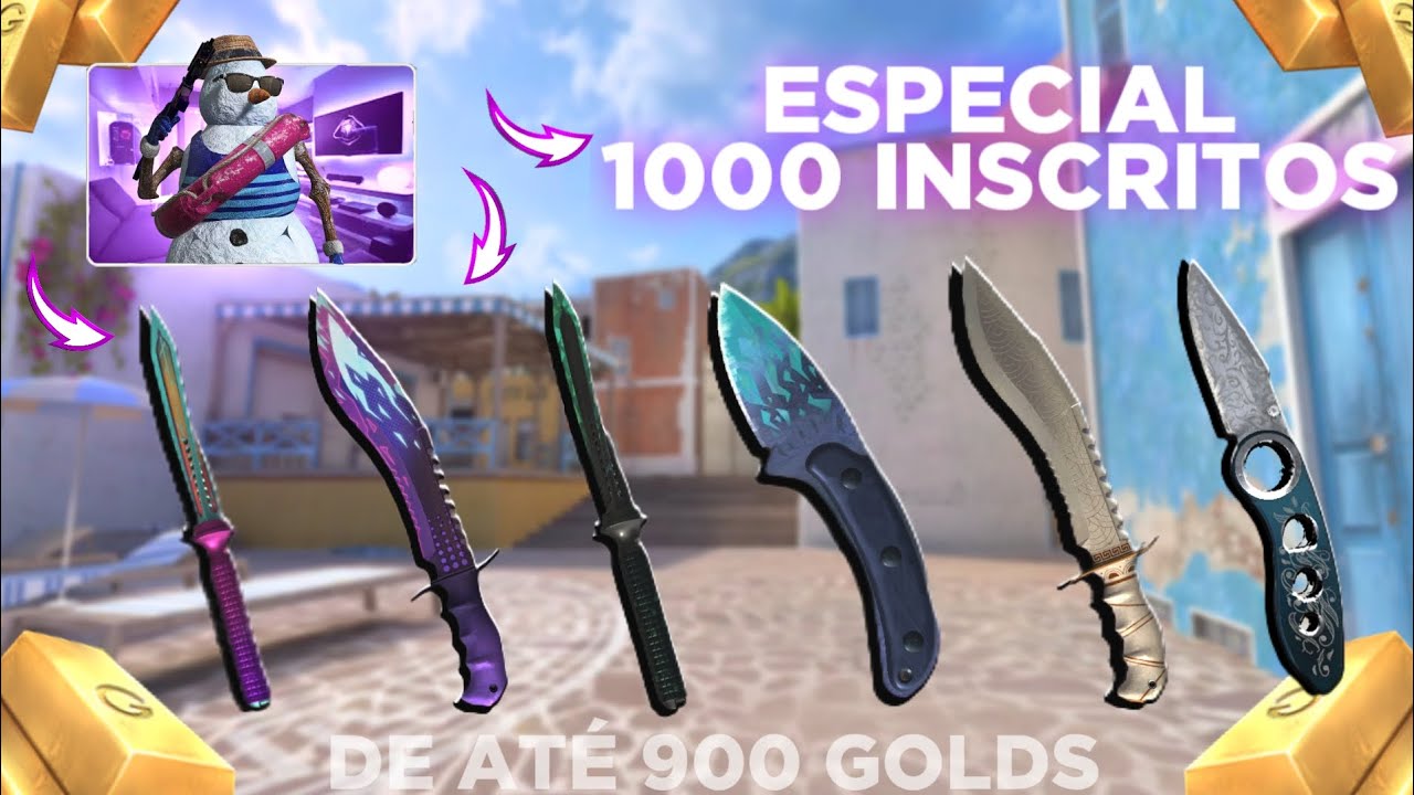 ESPECIAL DE 1000 INSCRITOS + REVELAÇÃO DO SORTEIO DE UMA FACA DE ATÉ ...