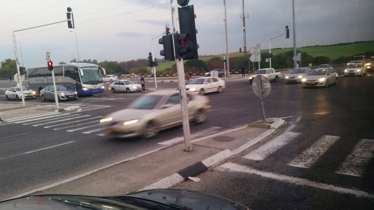 Buses of Egged Bus Cooperative (Routes 819 and 821) at HaSharon ...