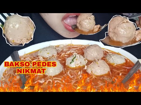 ASMR BAKSO PEDES NIKMAT - ASMR MUKBANG INDONESIA