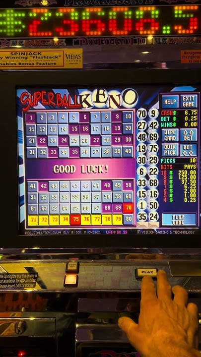Superball keno slot machine game play #slot #slotmachine #slotplay # ...