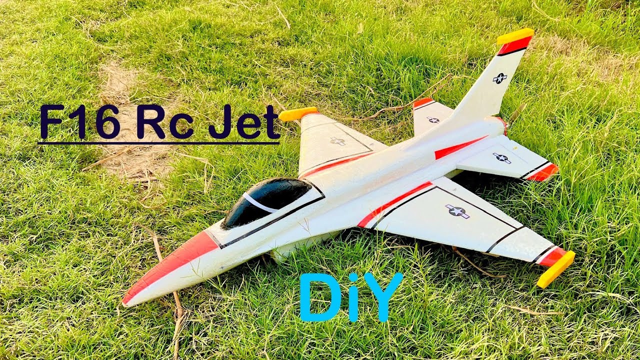 How to make F16 rc jet plane at home - YouTube