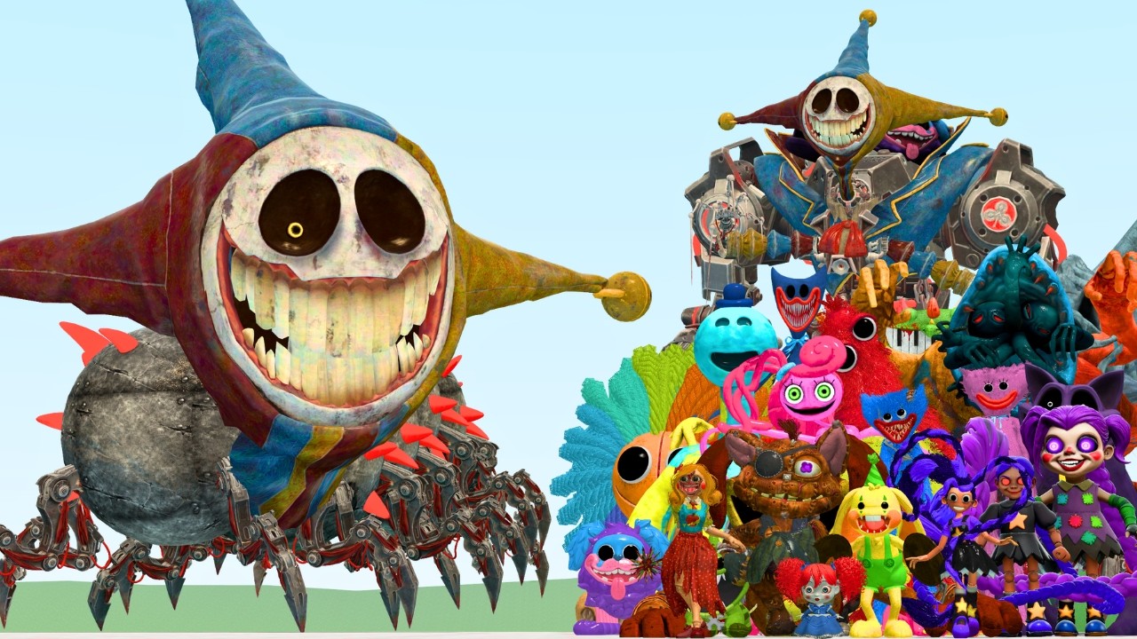 New Hungry Prototype Worm Vs All Poppy Playtime Chapter 1 To 5 Monsters ...