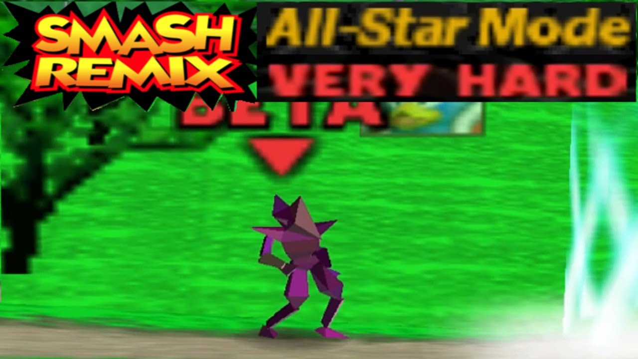 Smash Remix - All Star Mode Gameplay with Polygon Sheik (VERY HARD ...