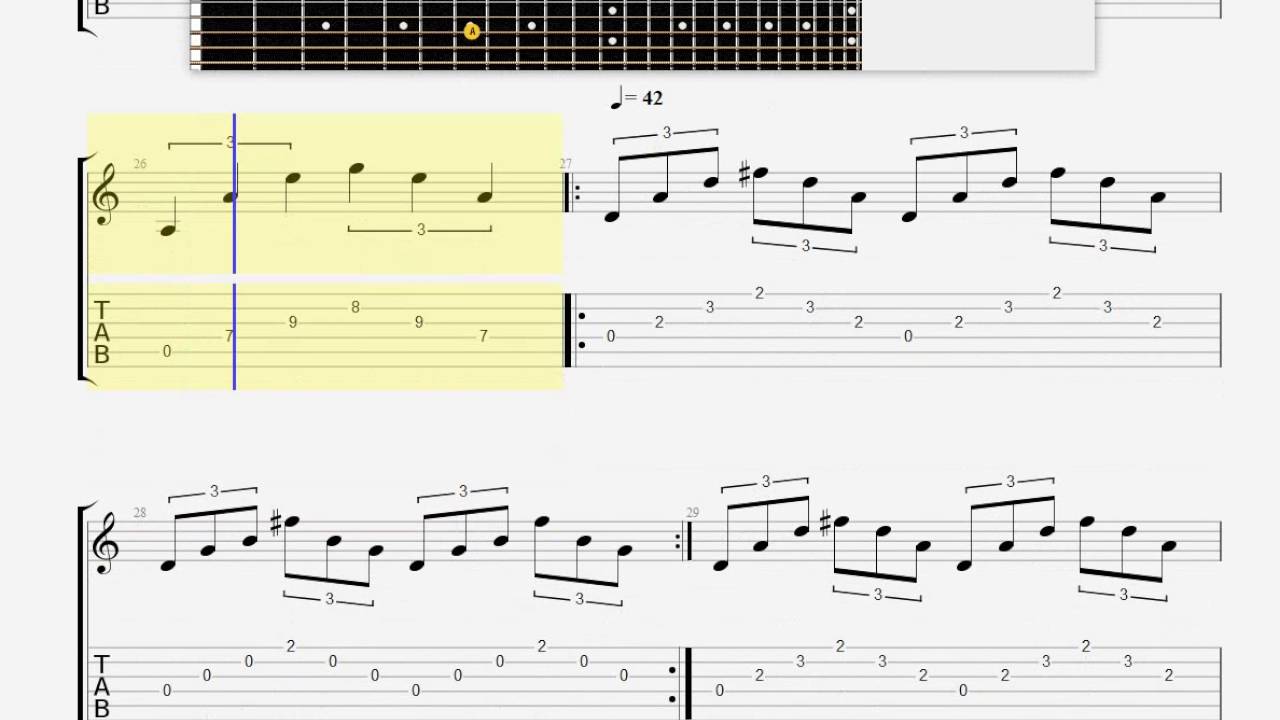 Black Sabbath Fluff GUITAR 1 TABLATURE - YouTube