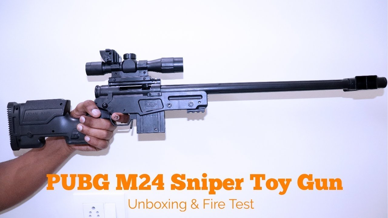 PUBG M24 Sniper Toy Gun Unboxing | PUBG Gun In Real Life - YouTube