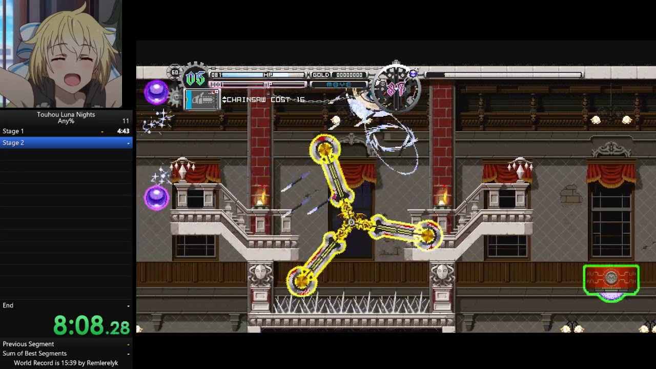 Touhou Luna Nights - Any% - 08/04/2019 (PB) - YouTube