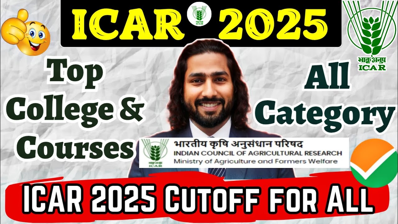 ICAR CUTOFF 2025 🔥 | ICAR Expected Cutoff Marks | ICAR Counselling Process 2025 | CUET Marks Vs ...