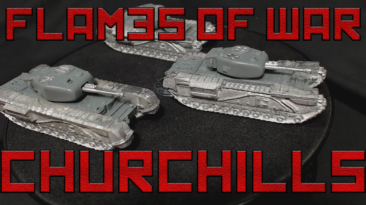 15mm scale Churchill tank for Flames of War - YouTube