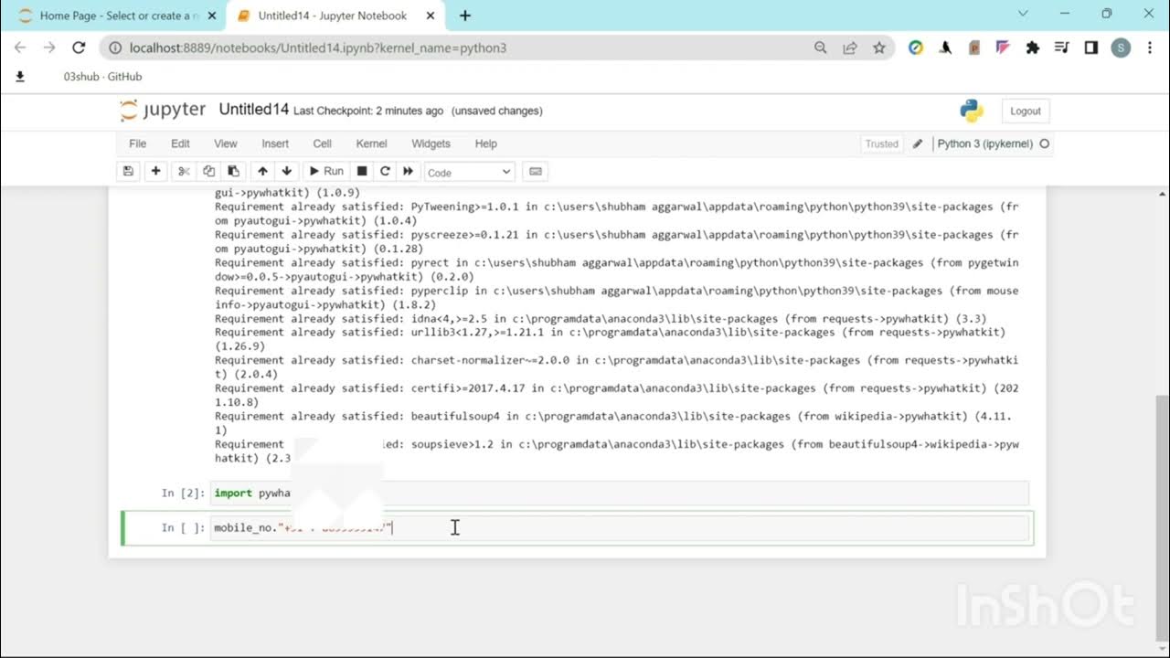 Automate Your Whatsapp Using Python Pywhatkit Youtube