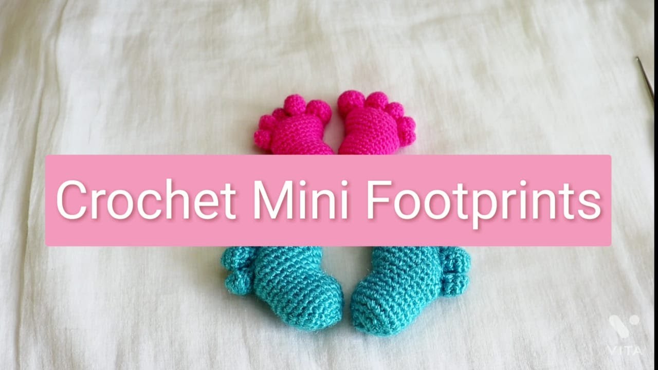 Crochet Mini Footprints in the send Amigurumi.👣 - YouTube