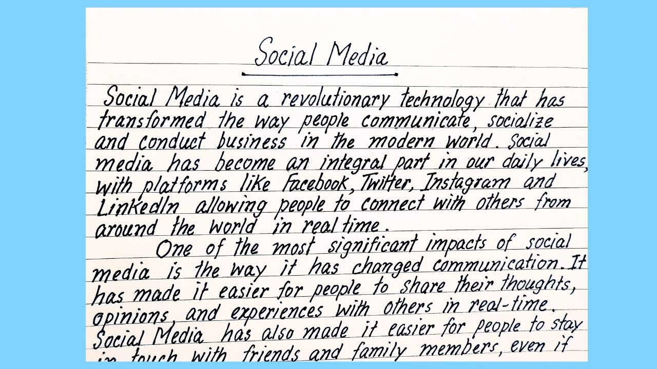 Write Essay On Social Media In English Easy Short Essay On Social write-essay-on-social-media-in-english-easy-short-essay-on-social