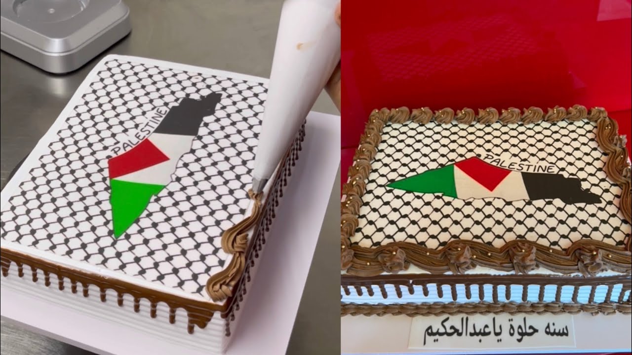 Free palestine cake tutorial|🇵🇸cake decorations ideas|alicakestudio ...