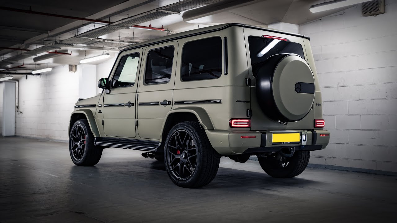 Mercedes G63 AMG Wrapped in Satin Khaki!! - YouTube