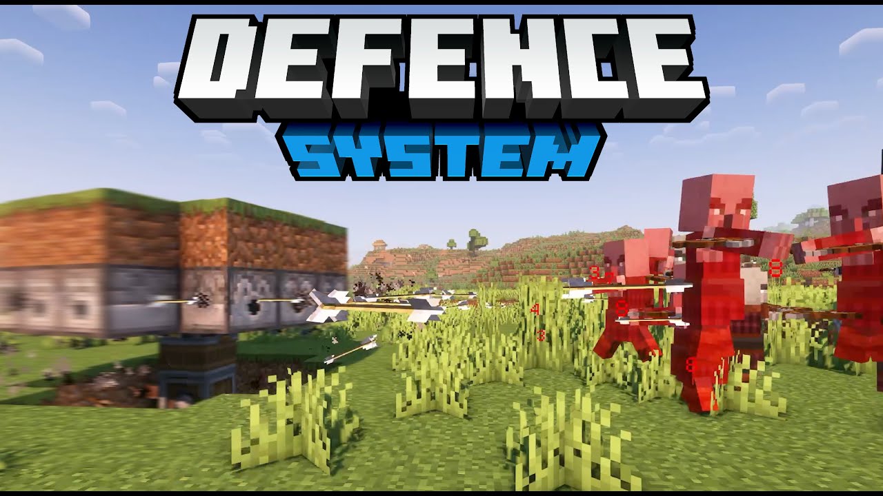 Anti-Raid Turret Defence System using Create Mod in Minecraft - YouTube