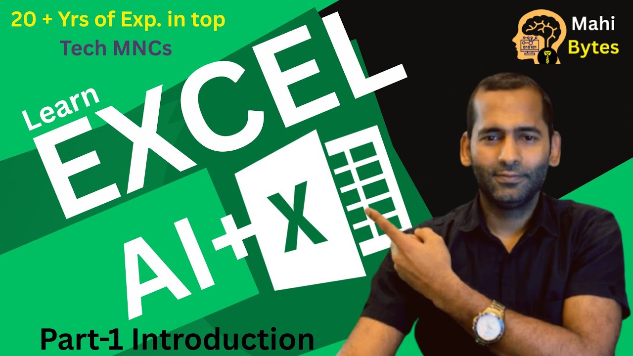 #1 Learn Excel and AI -Formulas, Reports, Dashboard, Analysis with Mahi Mahesh Sir - YouTube
