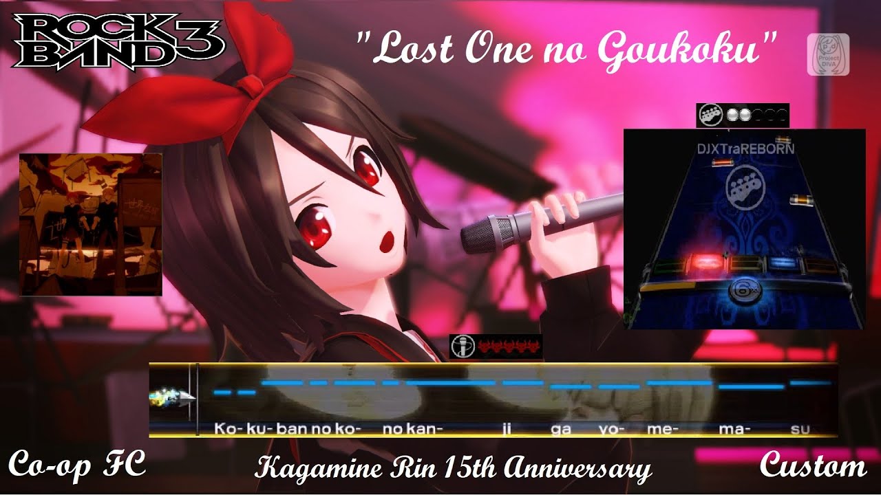 Lost One no Goukoku (ft. Kagamine Rin) Co-op FC Rock Band 3 (Custom ...