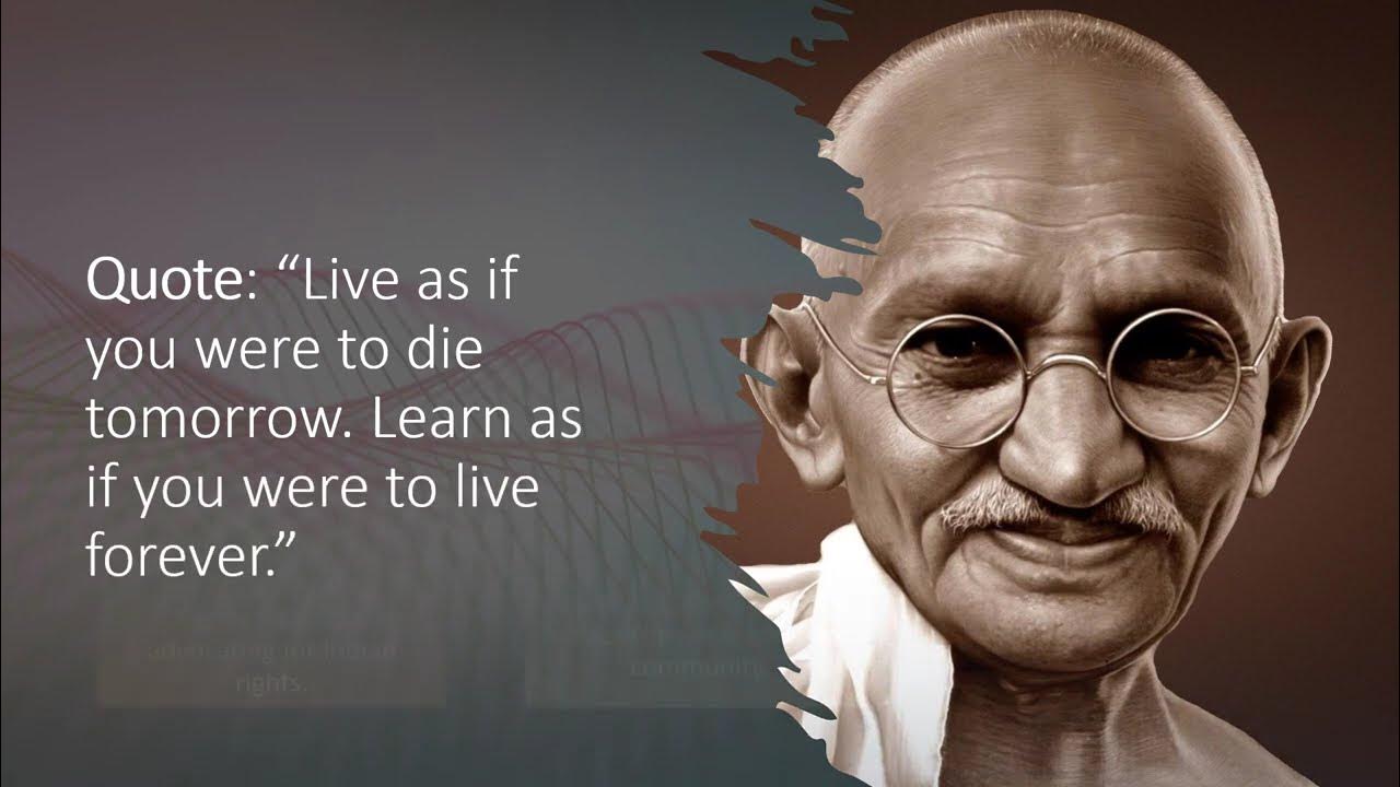 The Life of Mahatma Gandhi | M K Gandhi | Presentation | PowerPoint ...