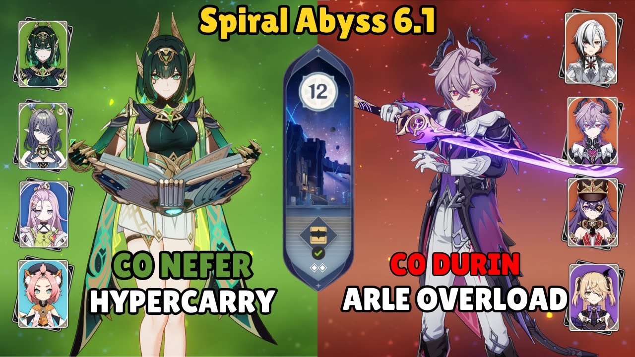 C0 Durin Arle Overload x C0 Neffer Hypercarry - Abyss 6.1 | Genshin ...