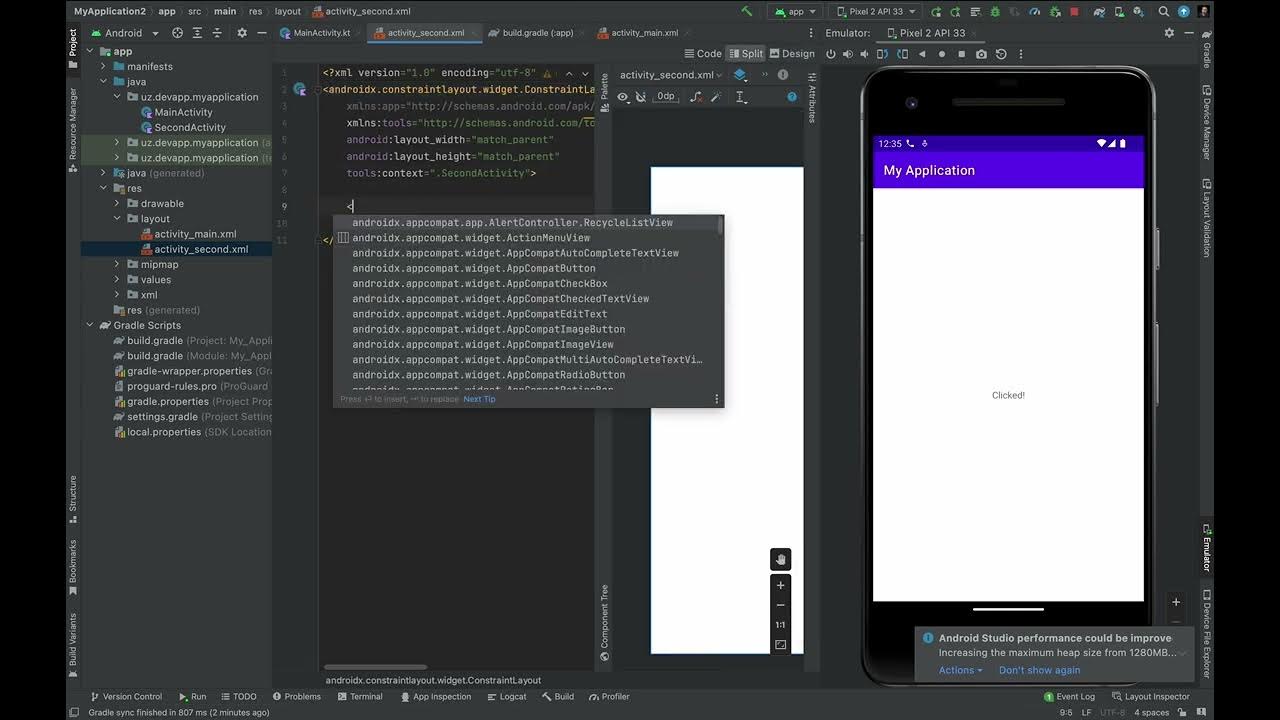 19 1 Android ViewBinding - YouTube