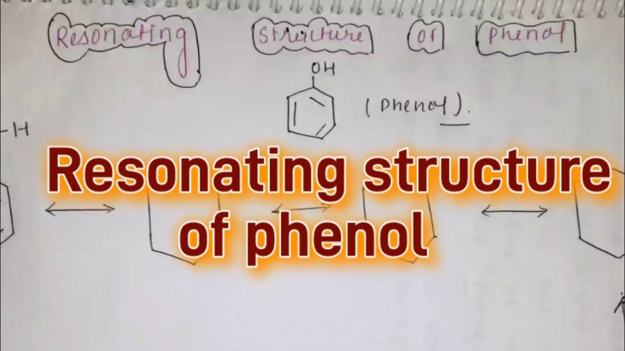 Resonating structure of phenol | Organic chemistry | resonance examples ...