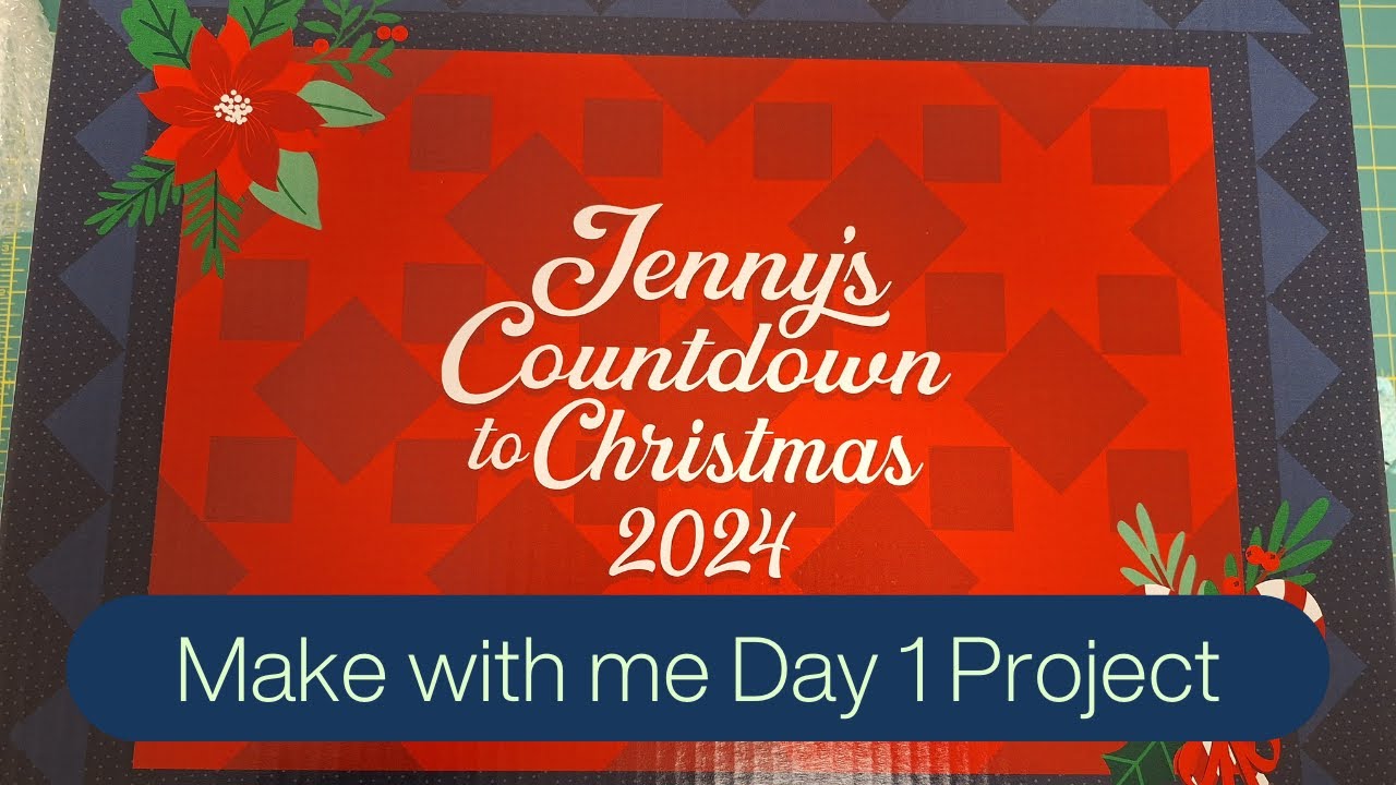 UNBOXING and Tutorial DAY 1 MSQC Christmas Box 2024. Jenny's Countdown to Christmas box - YouTube