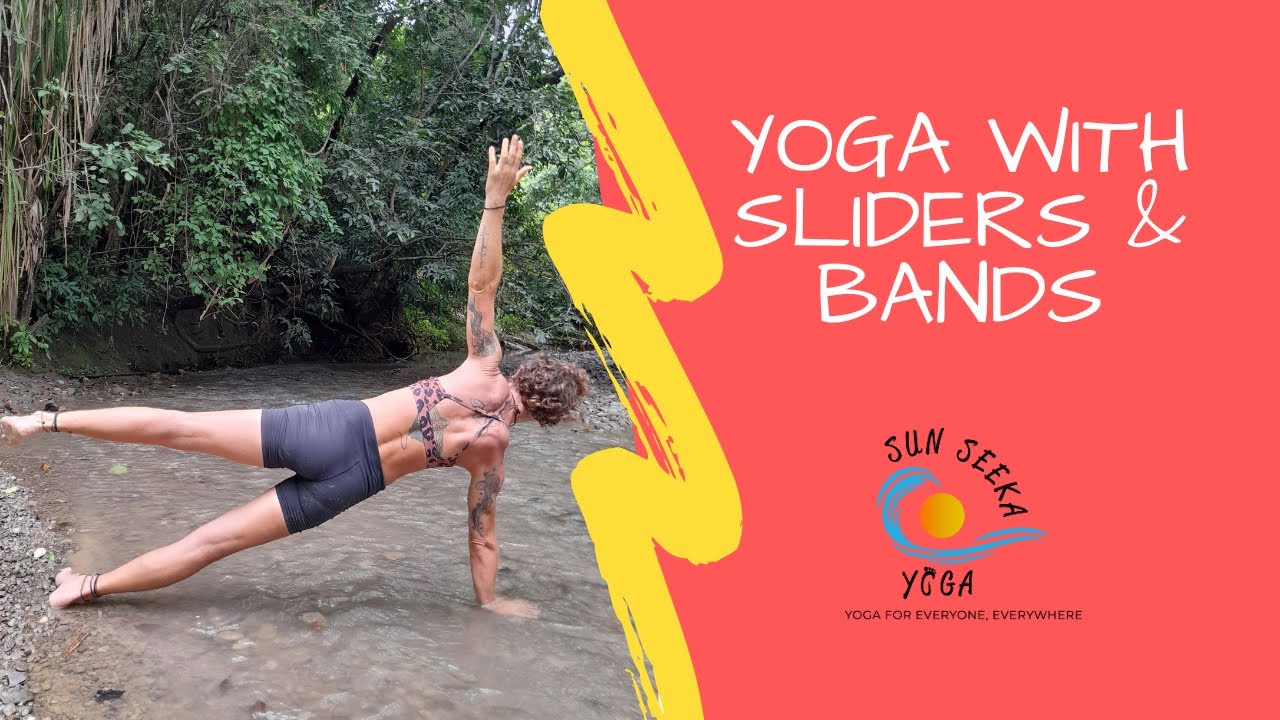 80min yoga with props | sliders and bands | level 3 - YouTube