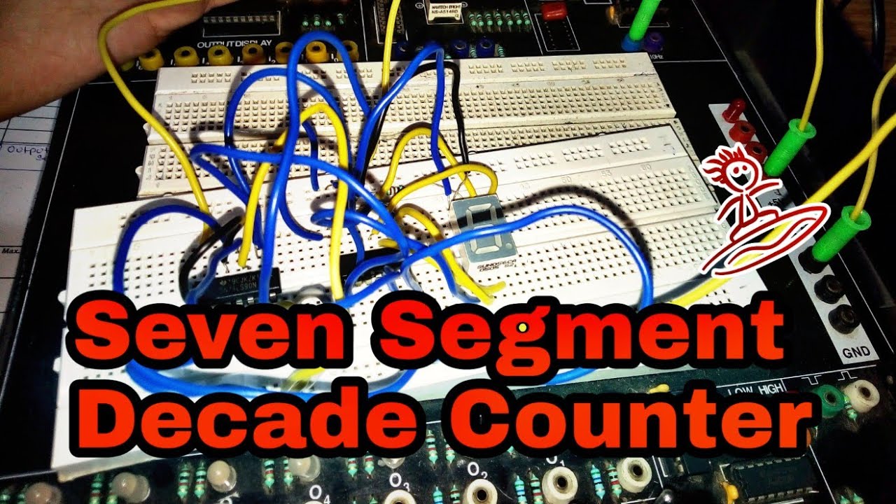 ECE 216 | Exp 8: Seven segment decade counter display - YouTube