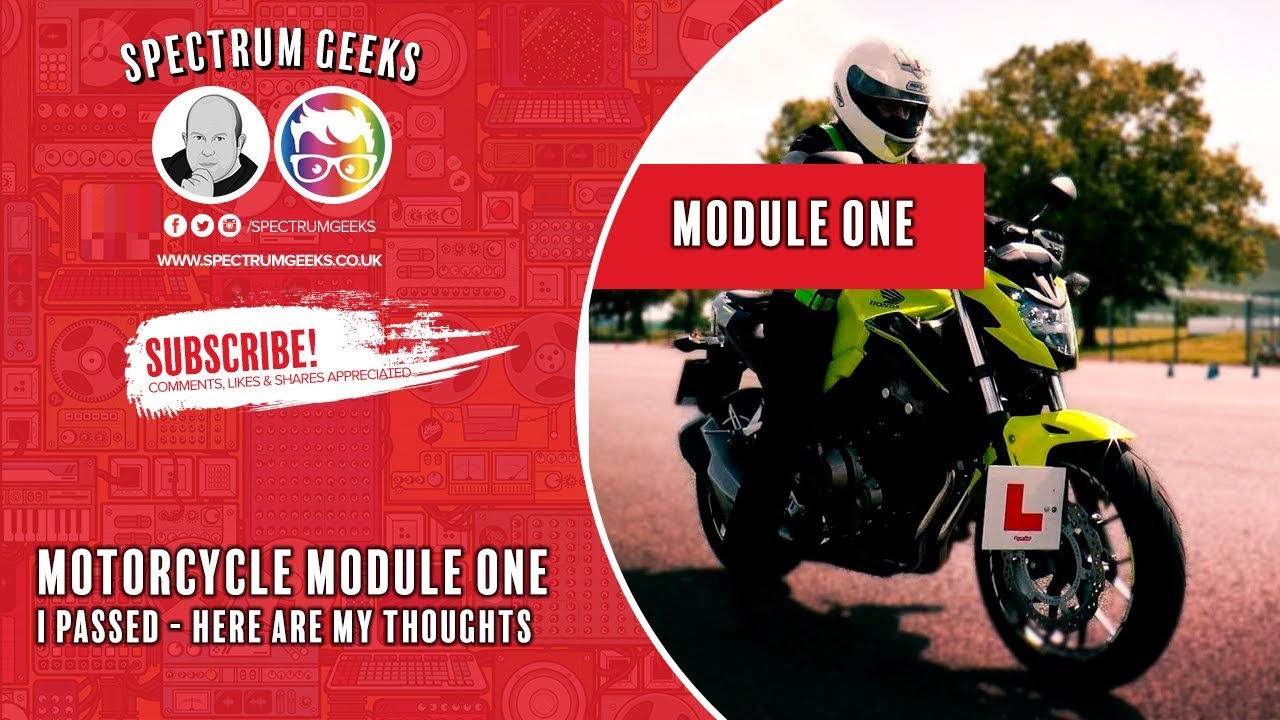 Passed my Module 1 Motorcycle Test in the UK - YouTube