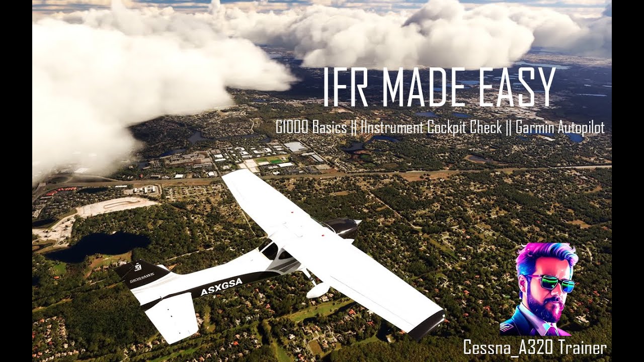 TUTORIAL 1 : CESSNA 172 SP || G1000 Basics || Instrument Cockpit Check ...