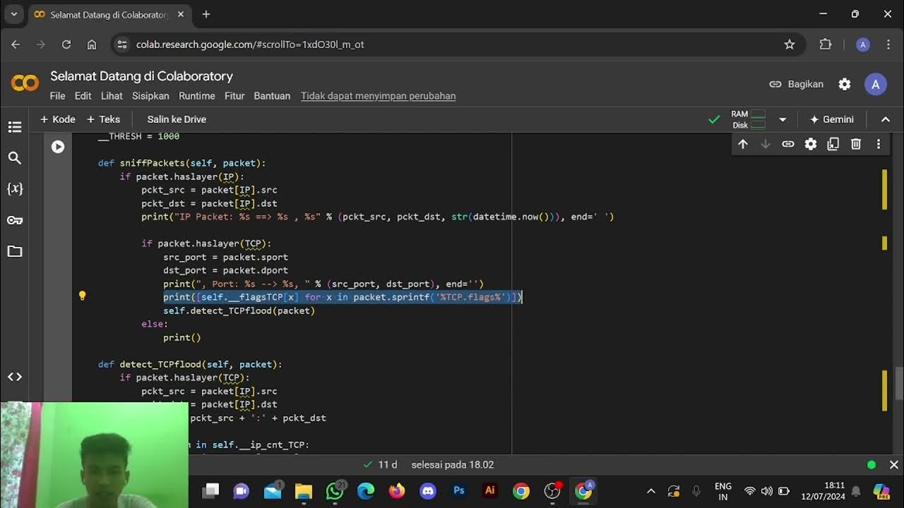 Pengujian Program IDS Mata Kuliah Pemrograman Jaringan - YouTube