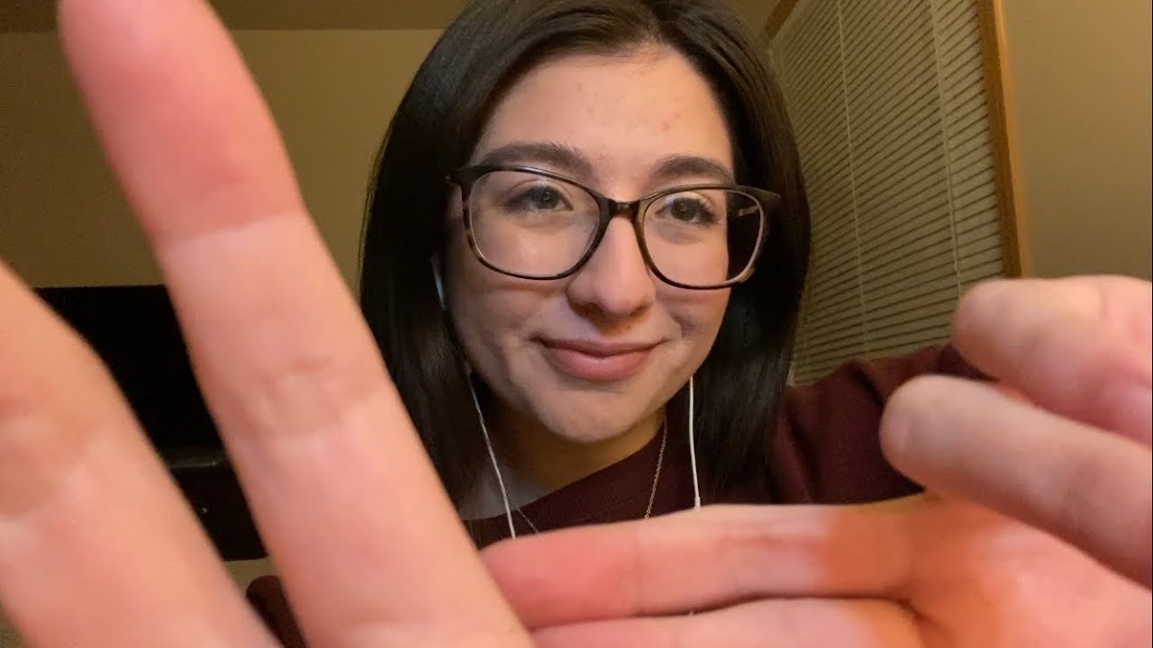 ASMR Lens Tapping + Up Close Hand Movements🍄 - YouTube