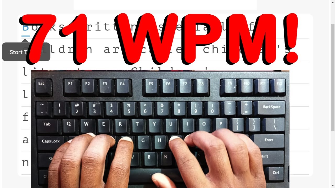 "71 WPM Typing Speed Test - Watch Me Type Like a Pro! 💨" #typingspeed # ...