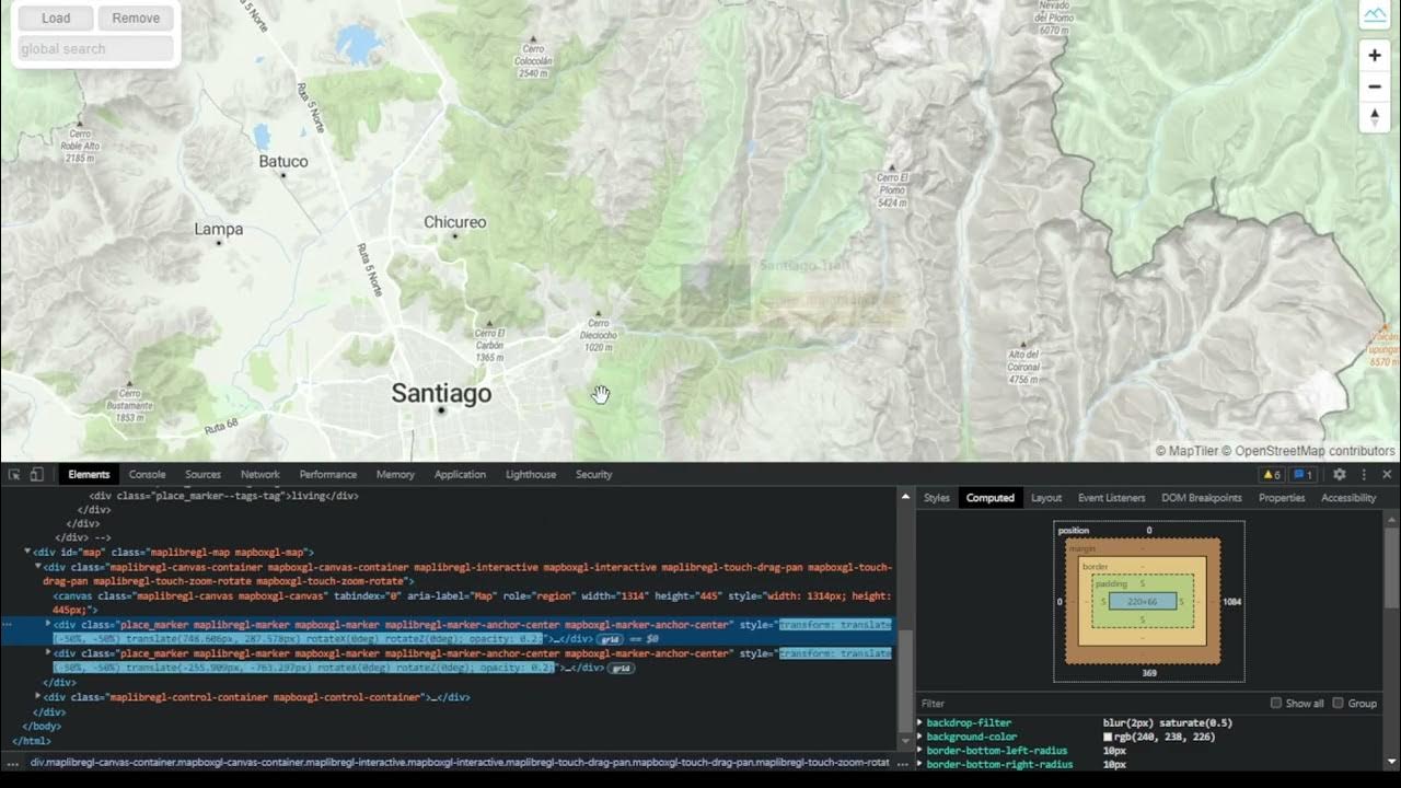 Maplibre JS strange behavior with custom markers and terrain - YouTube