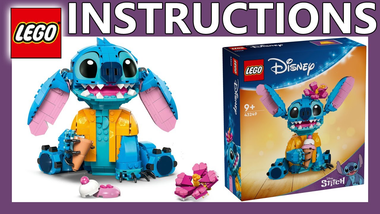 LEGO instructions | Stitch | 43249 | LEGO Disney 2024 - YouTube