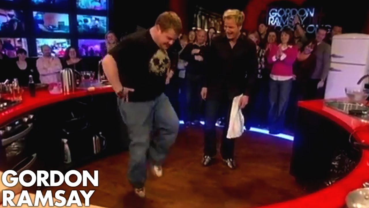 James Corden Does an Irish Dance | Gordon Ramsay - YouTube