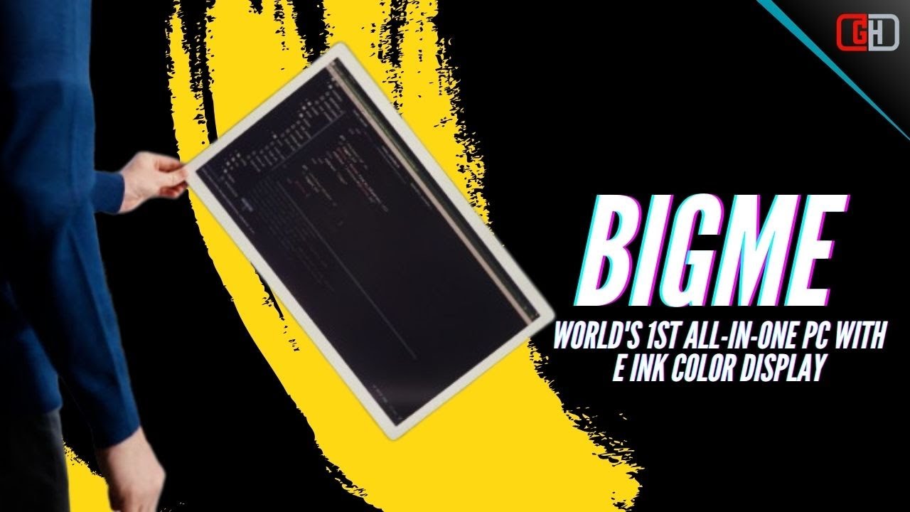 Bigme: World's 1st All-in-one PC with E Ink Color Display - YouTube